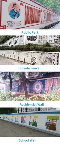 Outdoor 3d wall spray murals printing machine indoor direct to wall ...