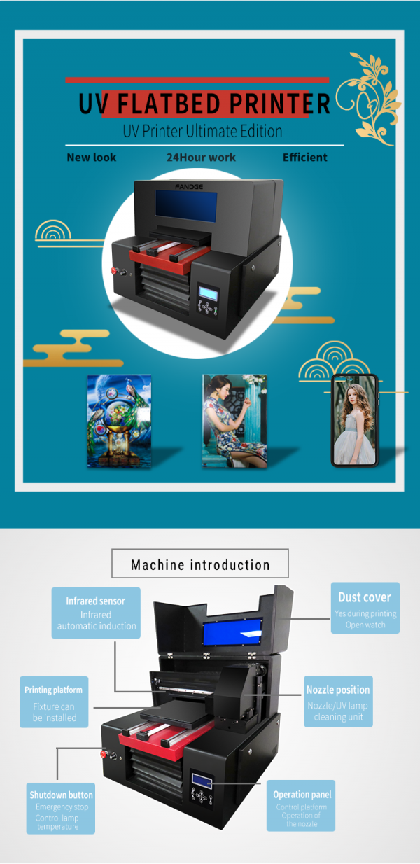 2020 economic A3 plus UV Printer AP-T1U updated version UV Flatbed ...
