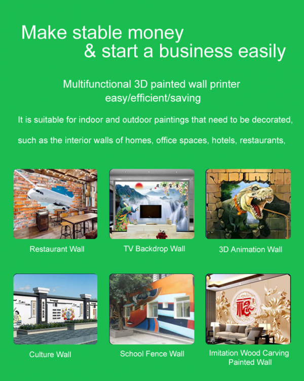 3D Vertical Wall Art Printer Wall Mural Painters Printing Machine Near ...