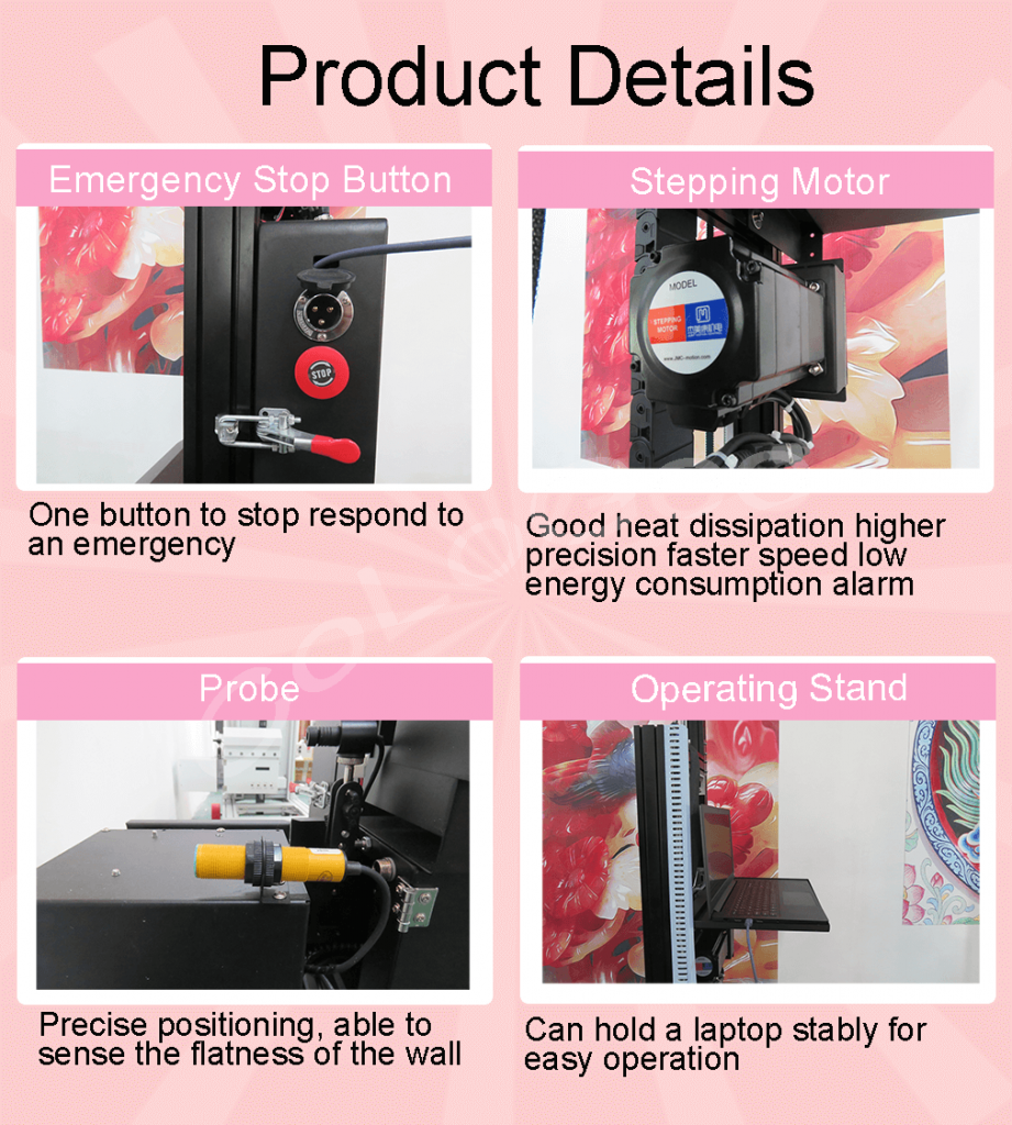 2024 New Upgraded UV Wall Printer With Double Printer Heads ...