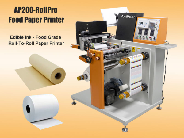 Fast Speed Roll To Roll Edible Paper Prints Food Printer - Professional ...